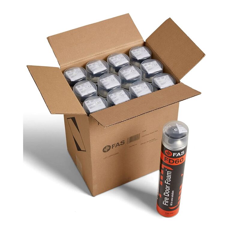 FAS Fire Door Foam - 750ml Cam - Orange - Box of 12 | Welling UK